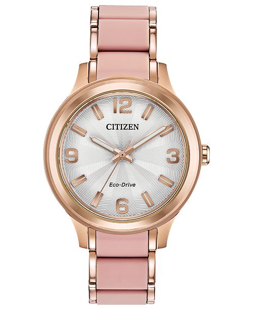 Citizen Drive From Eco-Drive Women's Rose Gold-Tone Stainless Steel ...