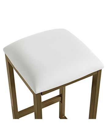 Dorel Living Maxim 3-Piece Brass Pub Set with Faux Marble Top - Macy's