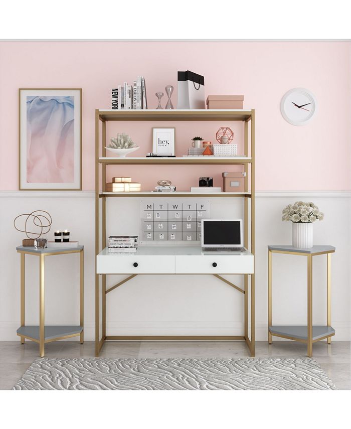 CosmoLiving Cosmo living Billie Metal Desk Etagere - Macy's