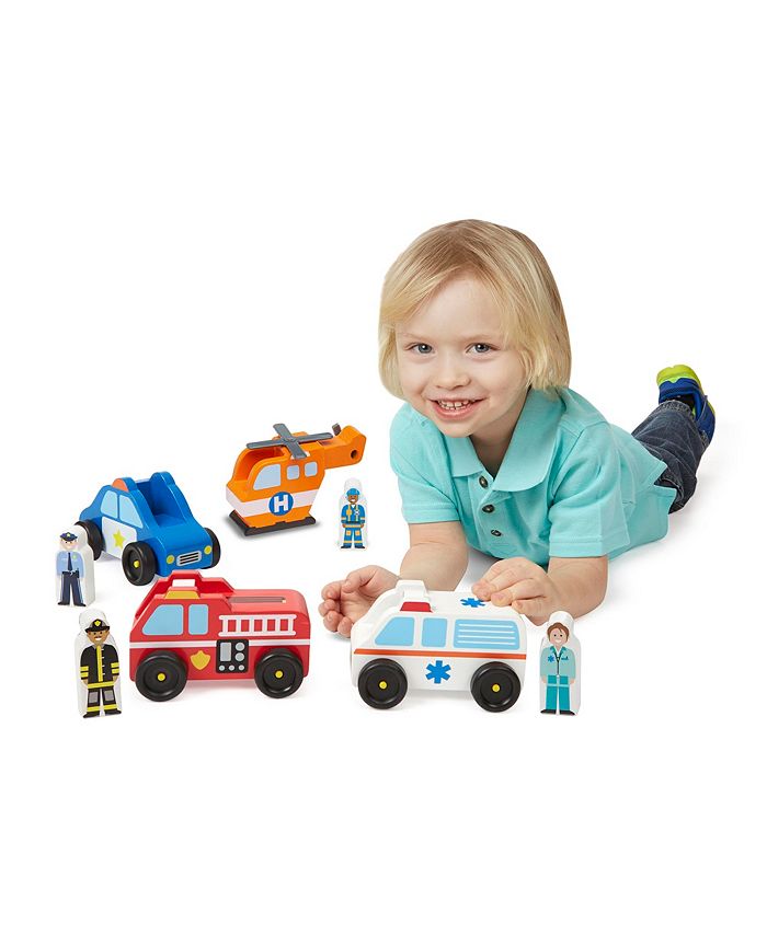 Melissa and Doug Emergency Vehicle Set - Macy's