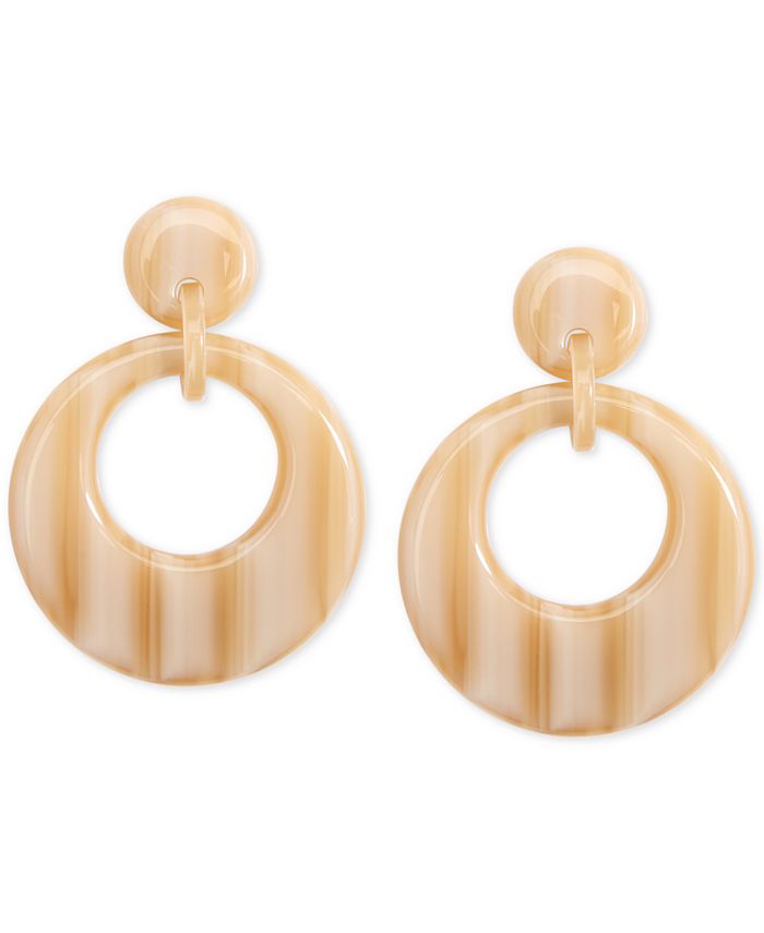 Zenzii Patterned Acetate Doorknocker Drop Earrings - Macy's
