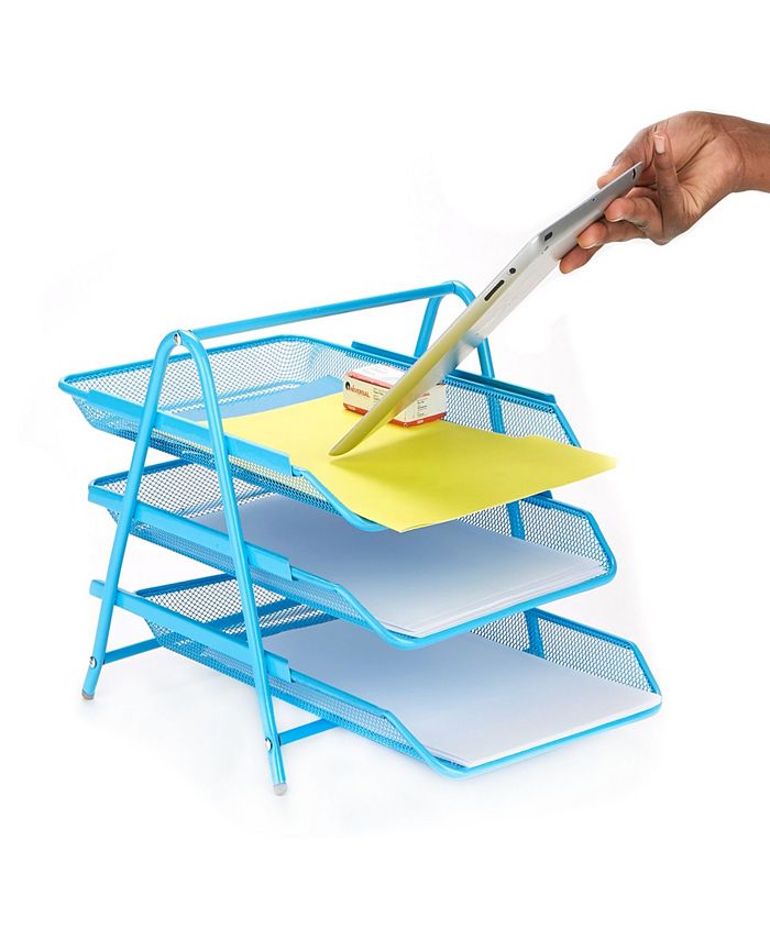 Mind Reader 3 Tier Paper Tray Desk Organizer - Macy's