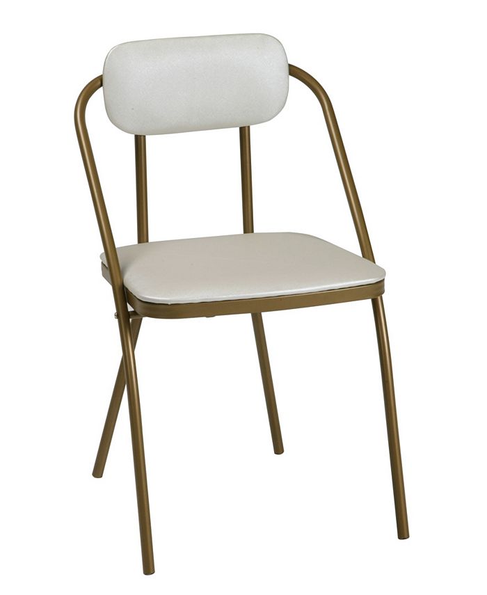 Cosco Stylaire Vinyl Padded Folding Chair, 4-Pack - Macy's