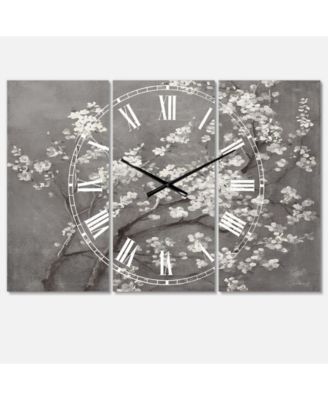 Designart Traditional 3 Panels Metal Wall Clock - Macy's