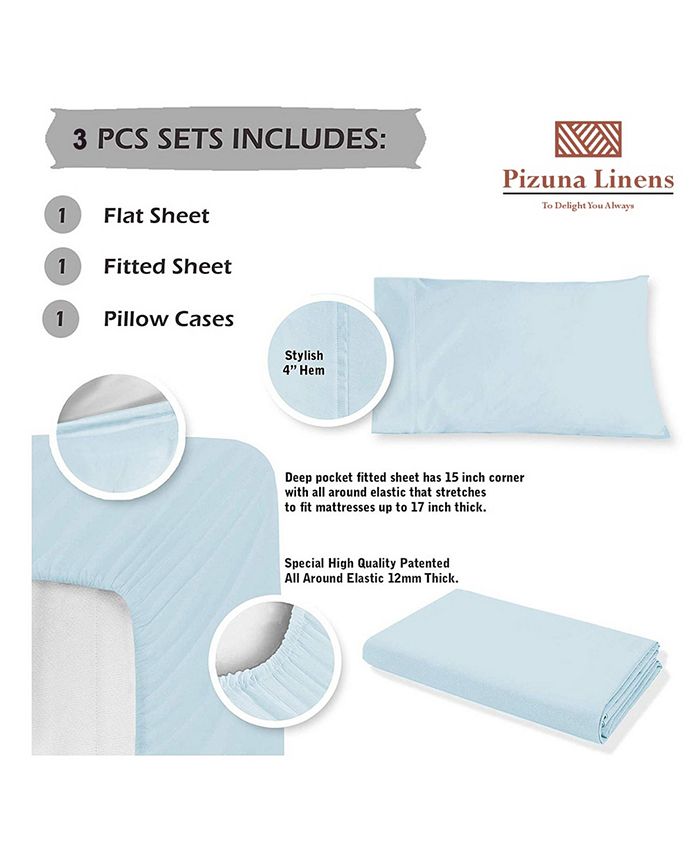 Pizuna 400 Thread Count Sheet Set Queen Macys
