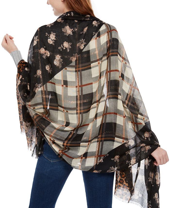 Cejon Mixed-Print Day Wrap - Macy's