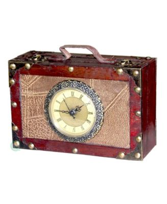 Vintiquewise Antique Style Suitcase with Clock - Macy's