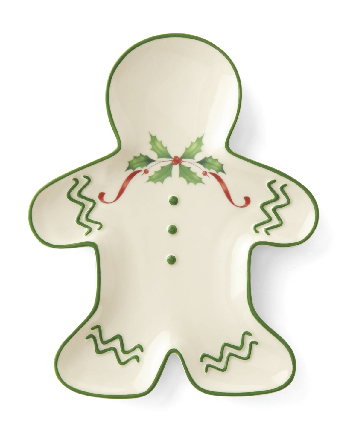 Click here for Lenox Holiday Gingerbread Man Accent Plate - Ivory... prices