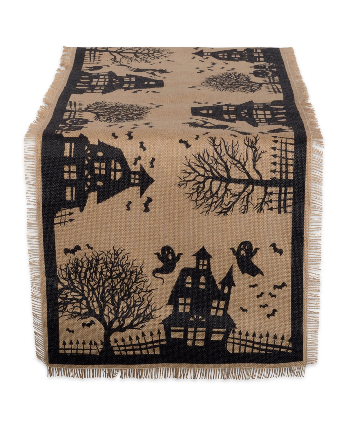 Click here for Design Imports Haunted House Burlap Table Runner -... prices