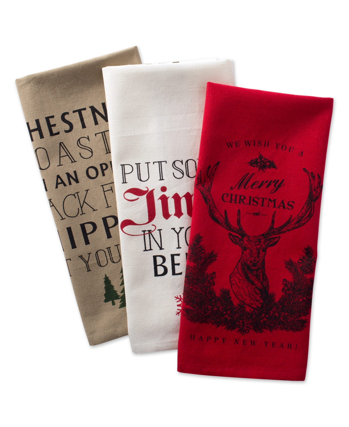 Click here for Design Imports Assorted Stag Christmas Print Disht... prices