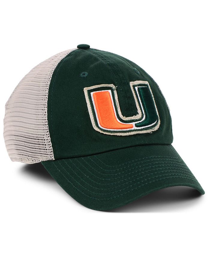 '47 Brand Miami Hurricanes Stamper CLOSER Stretch Fitted Cap - Macy's