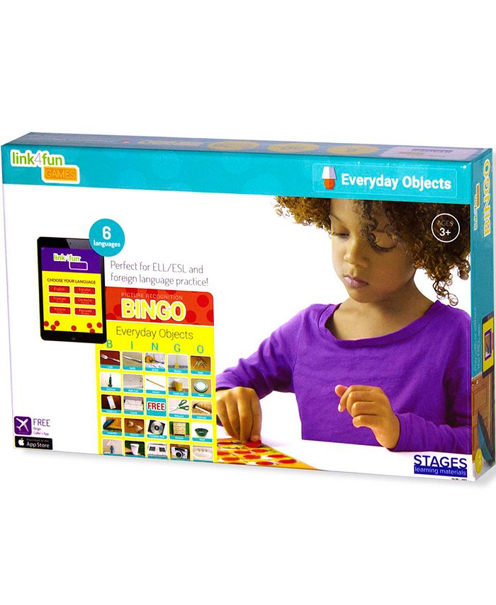 Stages Learning Materials Link4Fun Real Photo Everyday Objects Bingo Game - Macy's