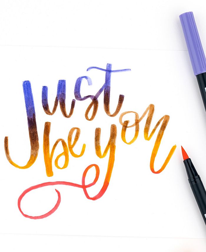 Tombow Dual Brush Pen Art Markers, Secondary, 10-Pack - Macy's