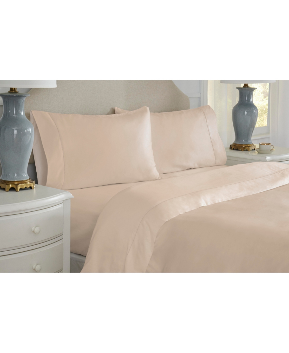 Pointehaven 525 Thread Count Sheet Set  King - Champagne