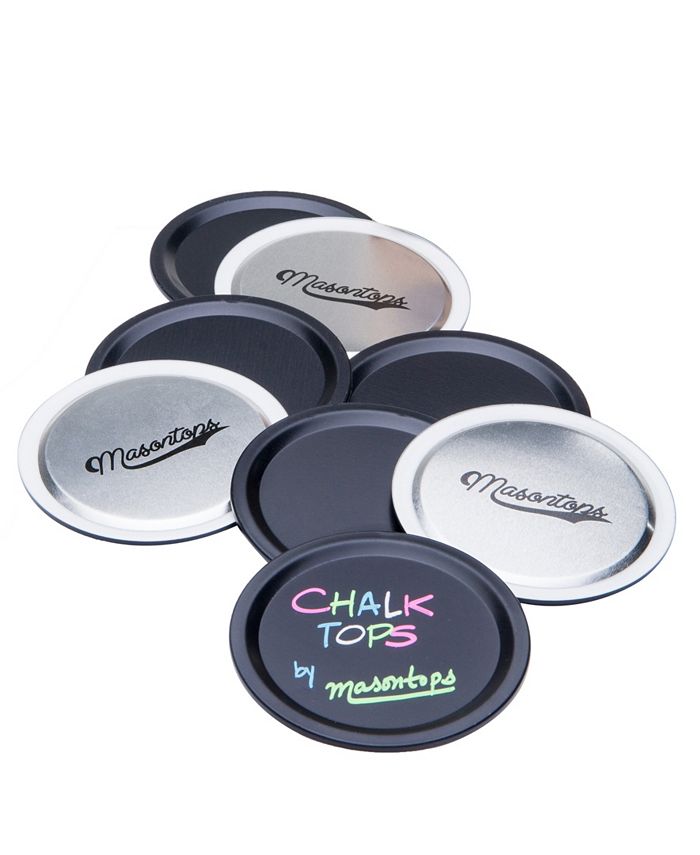 Masontops Chalk Top Canning Wide Mouth Jar Lids - Pack of 8 - Macy's