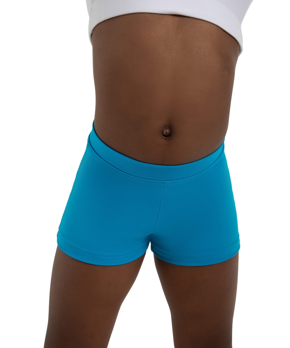 Click here for Capezio Girls Cut Low Rise Short - Turquoise prices