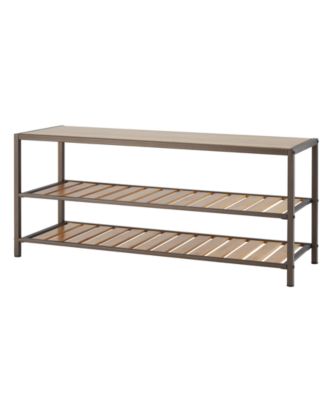 TRINITY 3-Tier Bamboo Shoe Bench - Macy's