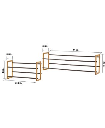 TRINITY Basics 2-Tier Expandable Shoe Rack, Pack of 2 - Macy's