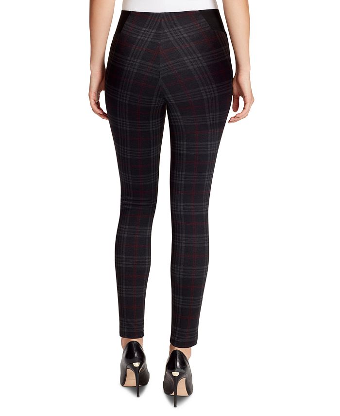 WILLIAM RAST Plaid Ponte-Knit Jeggings - Macy's