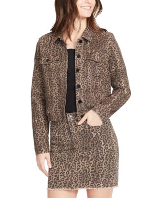 WILLIAM RAST Animal-Print Denim Jacket - Macy's