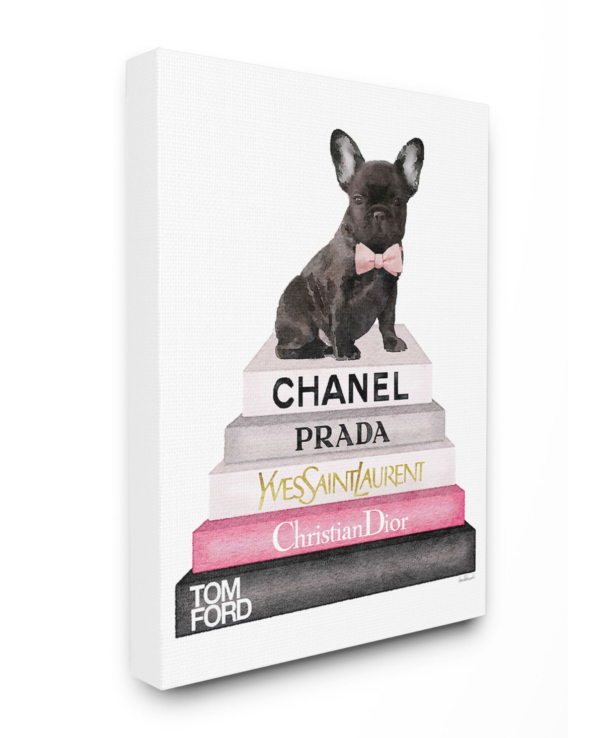Click here for Stupell Industries Book Stack Fashion French Bulld... prices