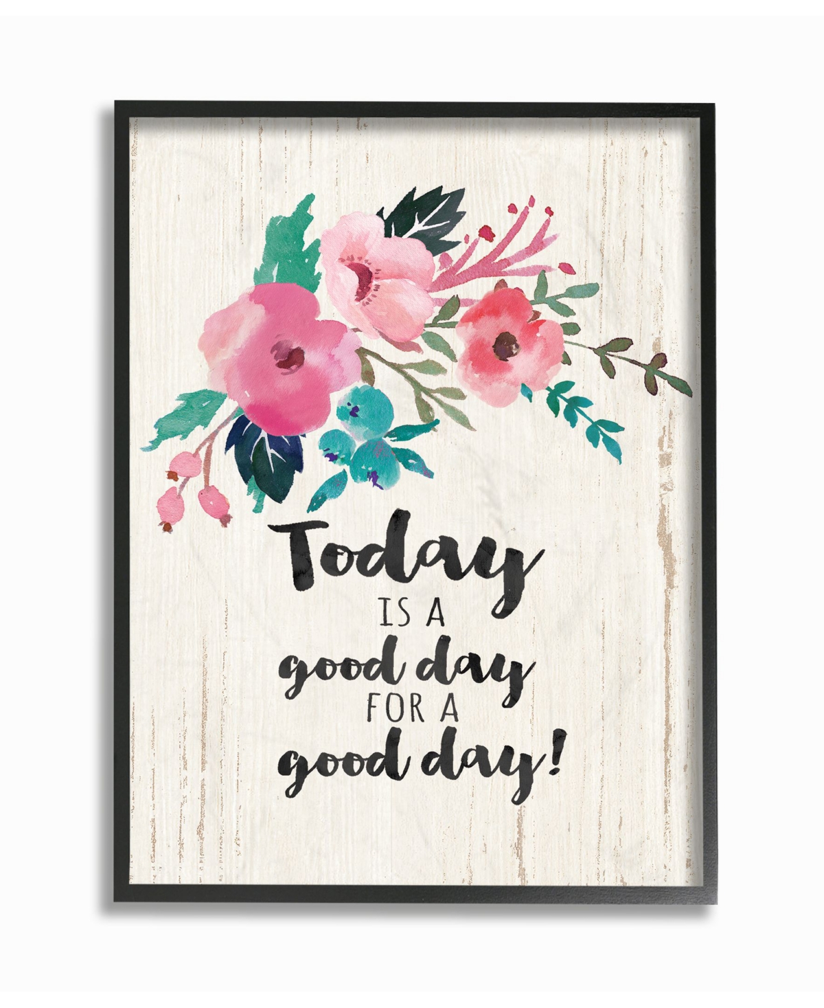 Click here for Stupell Industries Today Is A Good Day Floral Fram... prices