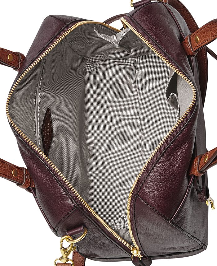 Fossil Rachel Leather Satchel - Macy's