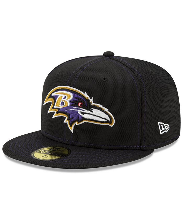 Lids New Era Baltimore Ravens On-Field Sideline Road 59FIFTY-FITTED Cap ...