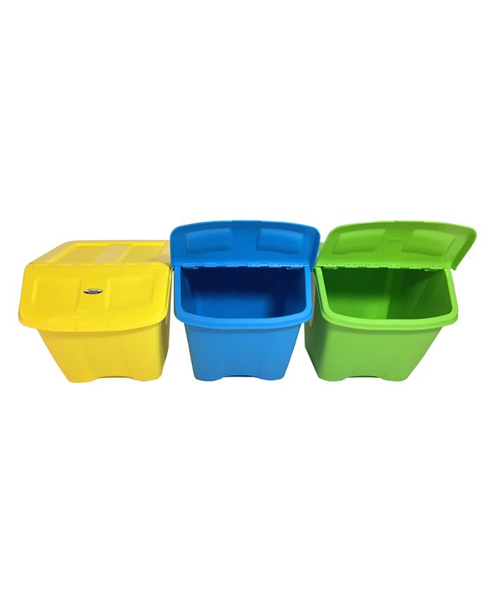 TAURUS 10 Gallon Stackable Shutter Bin 3 Piece Set - Macy's
