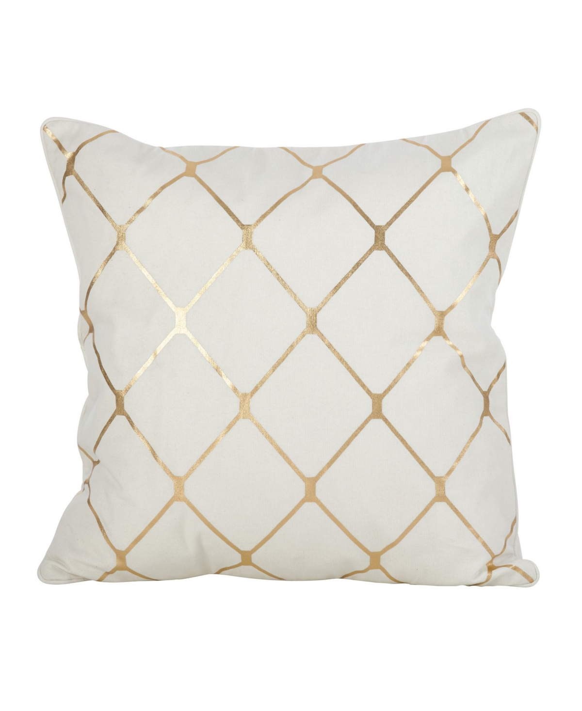 Click here for Saro Lifestyle Metallic Diamond Decorative Pillow... prices