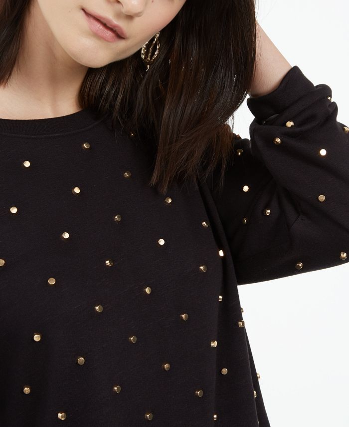 INC International Concepts I.N.C. Studded Sweatshirt, Created for Macy ...
