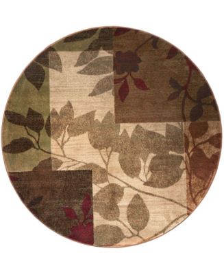 Global Rug Designs Brighton BRI03 Beige 7'10" Round Area Rug - Macy's