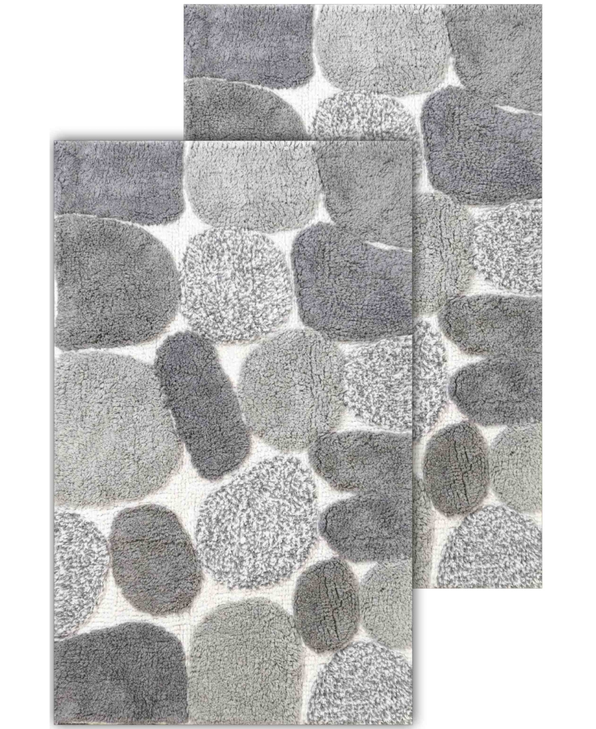 Click here for Chesapeake Pebbles 2-Pc. Bath Rug Set - Gray prices