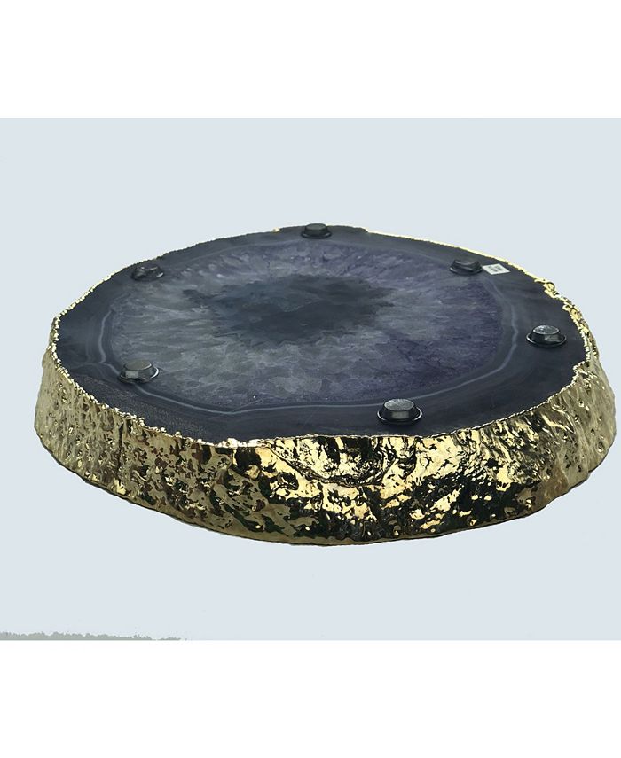 Nature's Decorations - Thick Large Agate Trivet - Macy's