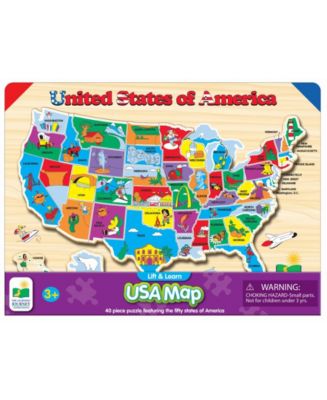 The Learning Journey Lift and Learn USA Map Puzzle - Macy's