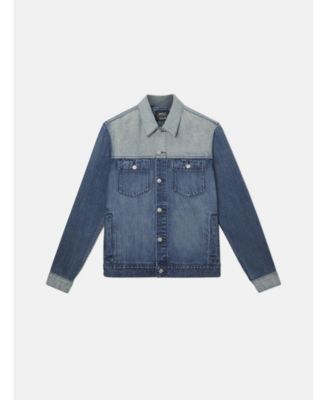 WeSC Denim Jacket Indigo Block - Macy's