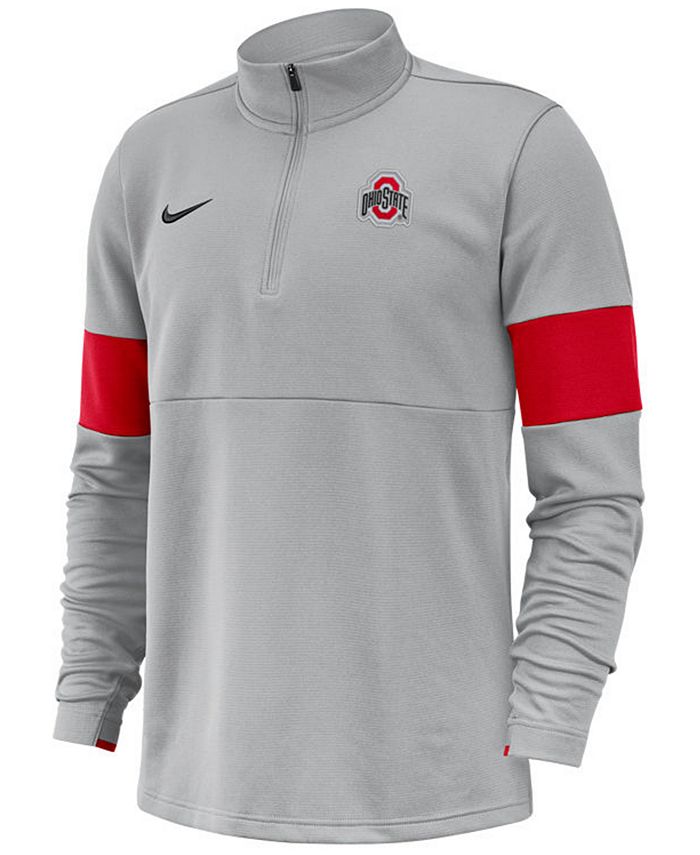 Nike Men's Ohio State Buckeyes Therma Half-Zip Pullover - Macy's