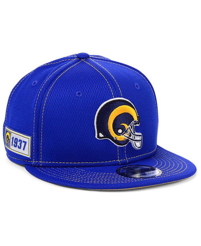 New Era Los Angeles Rams On-Field Sideline Road 9FIFTY Cap - Macy's