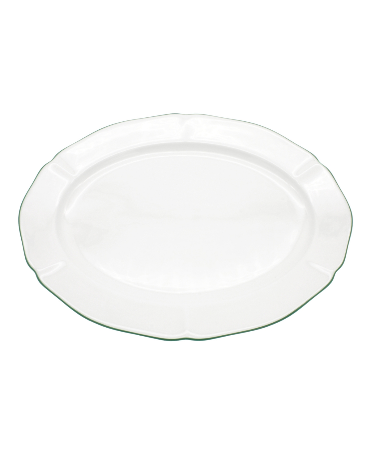 Click here for Twig New York Amelie Forest Green Rim 14 Oval Plat... prices
