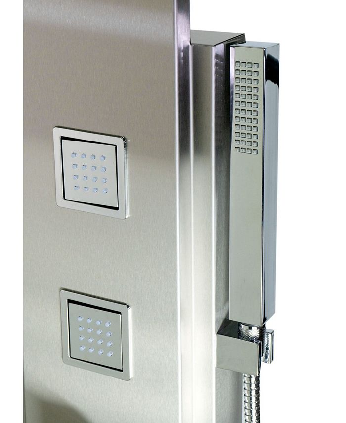 ALFI brand Modern Stainless Steel Shower Panel with 4 Body Sprays - Macy's