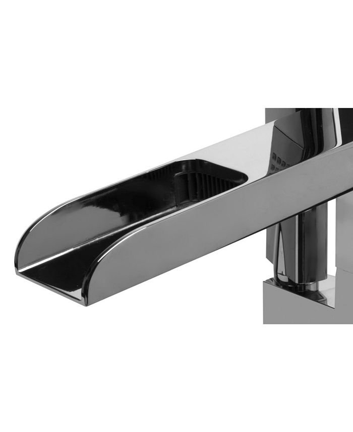 ALFI brand Polished Chrome Single Hole Floor Mounted Waterfall Tub ...