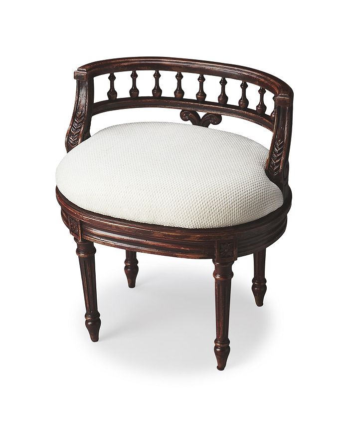 Butler Hathaway Crackled Vanity Seat - Macy's