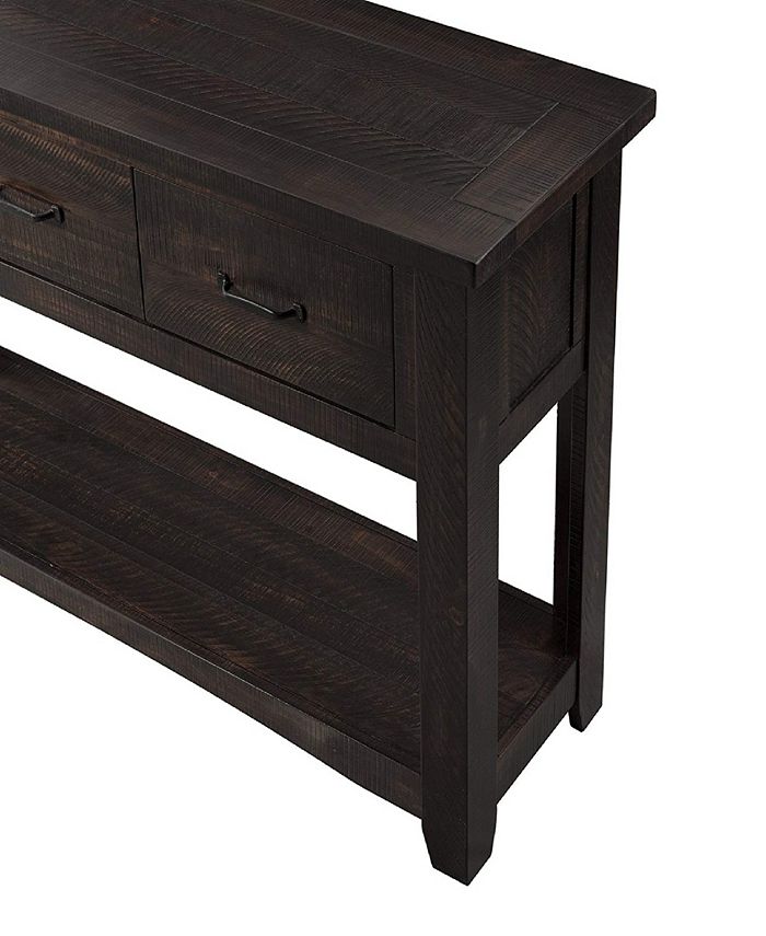 Benzara Wooden Console Table with Three Drawers - Macy's