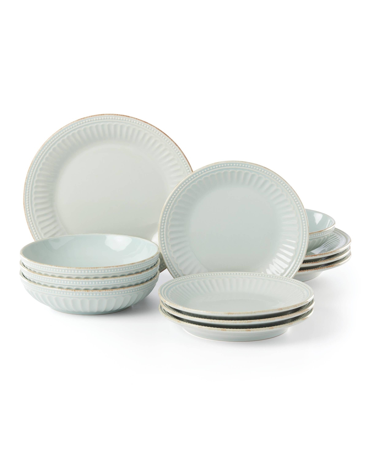 Click here for Lenox French Perle Groove 12 Pc Dinnerware Set  Se... prices