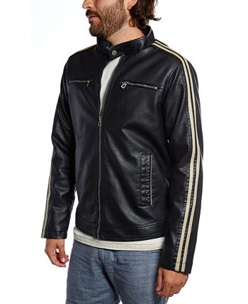 DISTORTION Polyurethane Jacket with Arm Stripes - Macy's