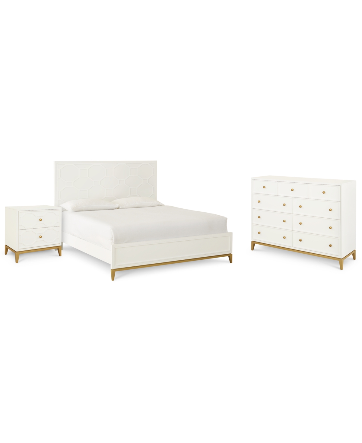 Click here for Chelsea 3-Pc. Bedroom Set (King Bed  Dresser  Nigh... prices