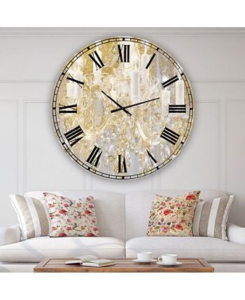 Designart Treasured Cottage Oversized Fashion Wall Clock - 36 x 36 - Macy's