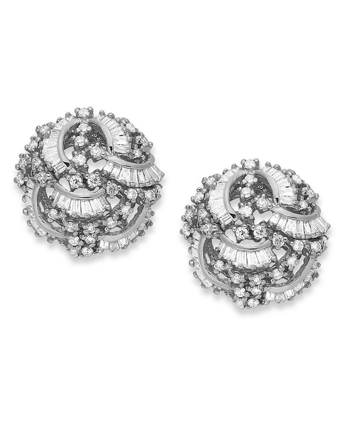 EFFY Collection Classique by EFFY® Diamond Swirl Earrings (1-1/2 ct. t ...