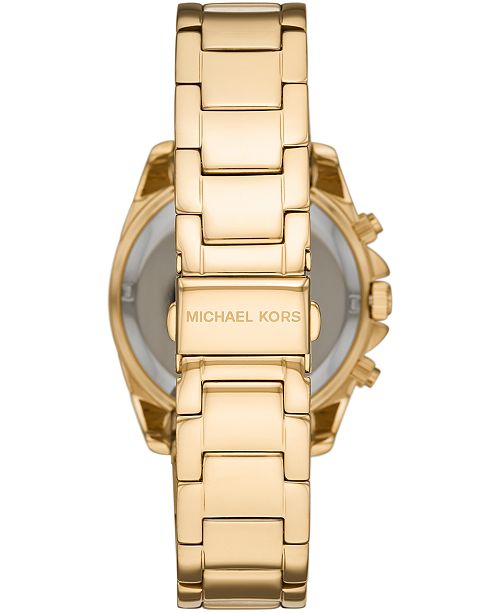 Michael Kors Women's Chronograph Blair Gold-Tone Stainless Steel ...