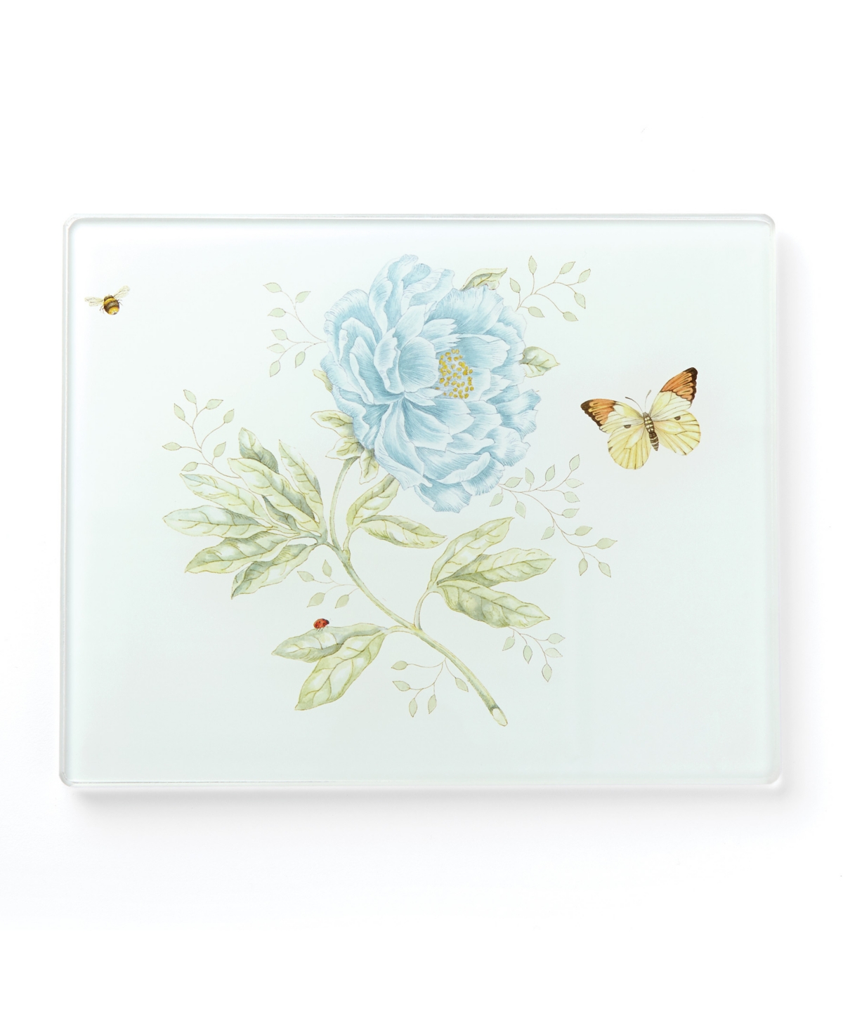 Click here for Lenox Butterfly Meadow Small Glass Food Board - Wh... prices